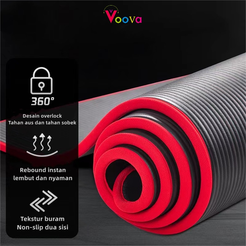 Jual VOOVA Matras Kebugaran Pelebaran Dan Peningkatan Non-slip Yoga Mat ...