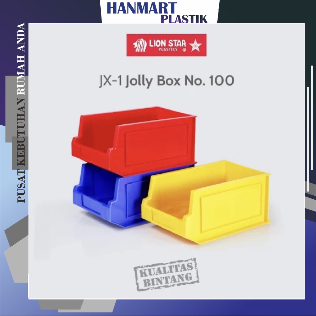 Jual Lion Star Jolly Kotak Penyimpanan / Box No. 100 JX-1 | Shopee ...