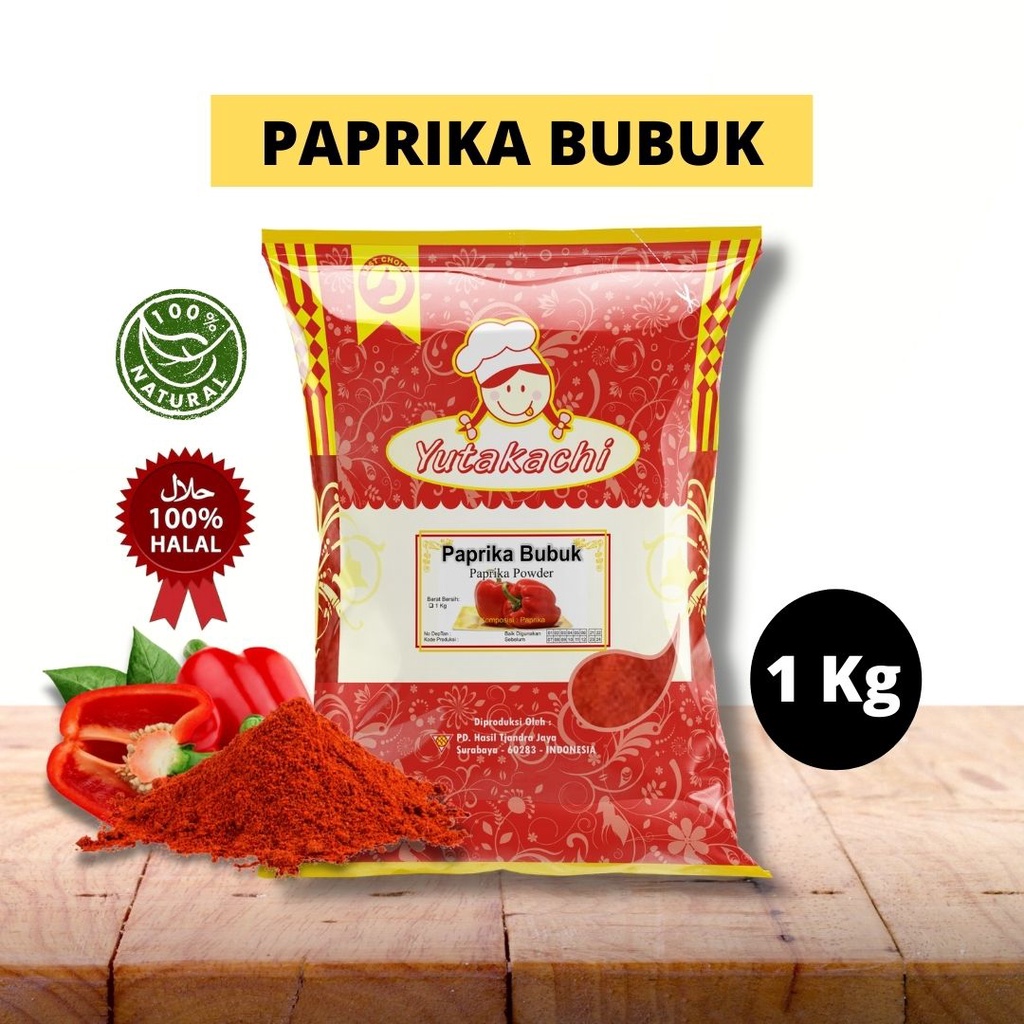 Jual Paprika Bubuk 1 Kg Yutakachi / Premium Red Bell Pepper Powder ...