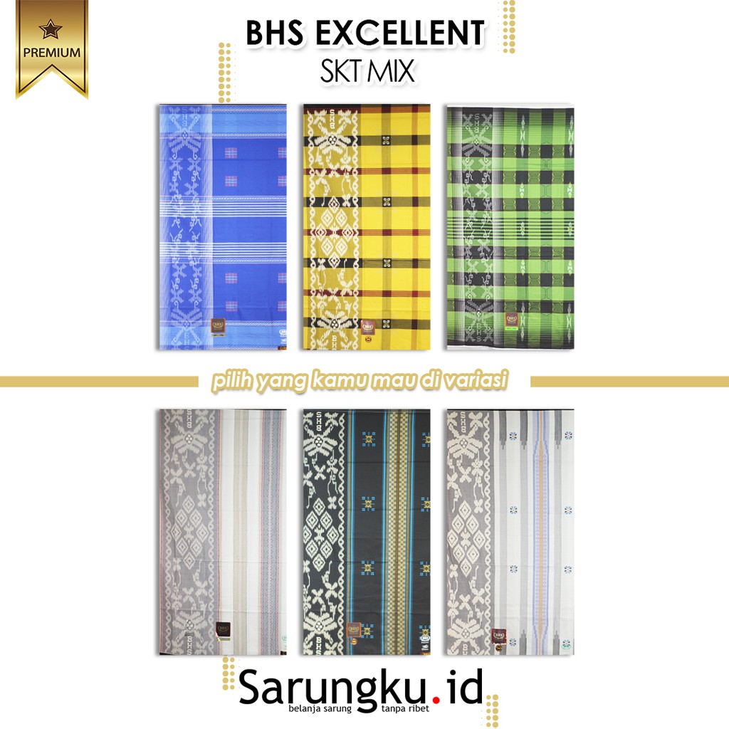 Jual SARUNG BHS EXCELLENT SONGKET MIX | Shopee Indonesia