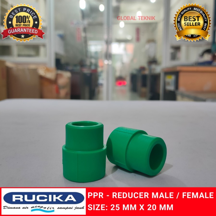 Jual REDUCER MALE FEMALE PPR SIZE 25 MM X 20 MM 3/4 X 1/2 INCH WAVIN ...
