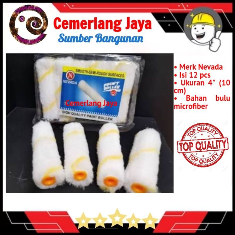 Jual BULU KUAS ROLL KECIL NEVADA ISI 12 PCS - BULU ROLL CAT TEMBOK ...