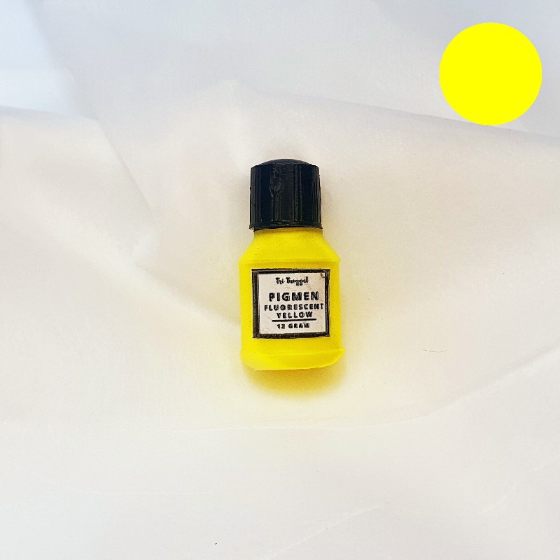 Jual PIGMEN 12gr FLUORESCENT YELLOW Kuning Mini Kecil Pewarna Sablon ...
