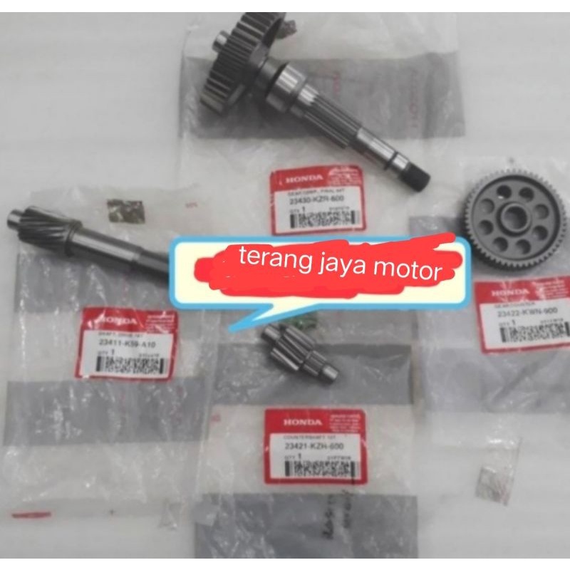 Jual GIGI GEAR RASIO GARDAN KOMPLIT AS RODA ASLI HONDA KZR VARIO 125 ...