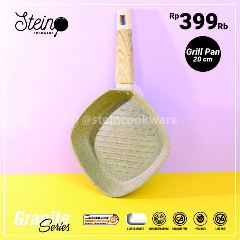 Jual Steincookware stein cookware Frying Pan grill Granite panci anti ...