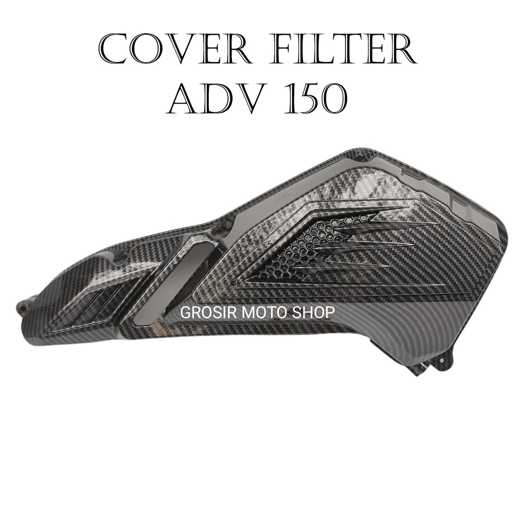 Jual Cover Filter ADV 150 Carbon Tutup Cover Hawa ADV 150 Cover Air ...