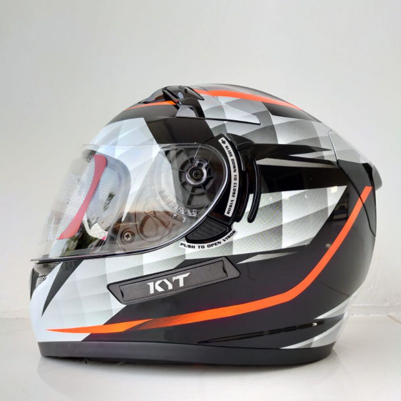 Jual Helm KYT K2 Rider Diamond White | Shopee Indonesia