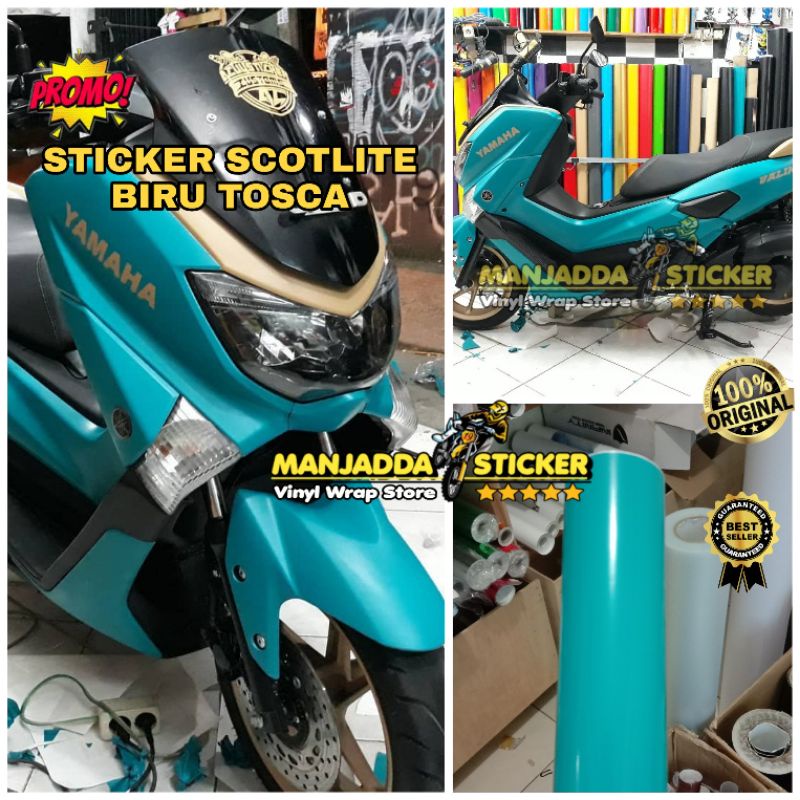 Jual Stiker skotlet hijau mint tosca gllosy kualitas super premium ...