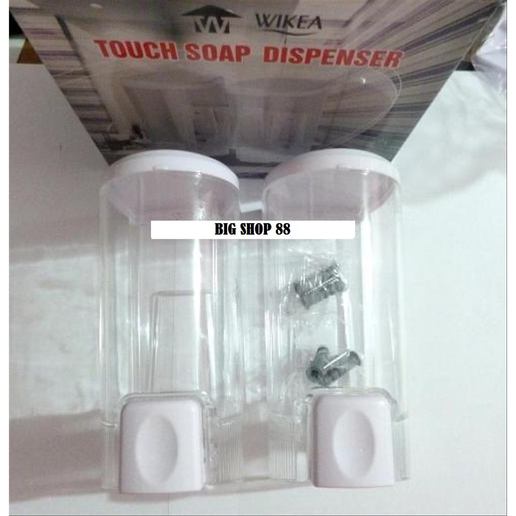 Jual HAND SOAP DISPENSER TEMPAT SABUN CAIR WIKEA DOUBLE PUTIH | Shopee ...