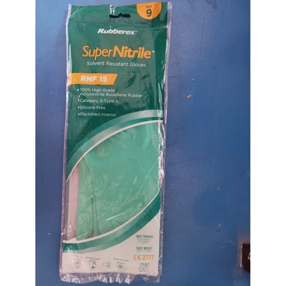 Jual Rubberex Sarung Tangan Karet Super Nitrille RNF 15 - Size 9 (Large ...