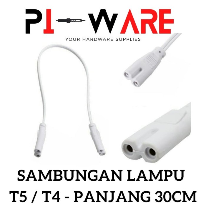 Jual Sambungan Socket TL Lampu LED T5 / T4 Panjang 30cm | Shopee Indonesia
