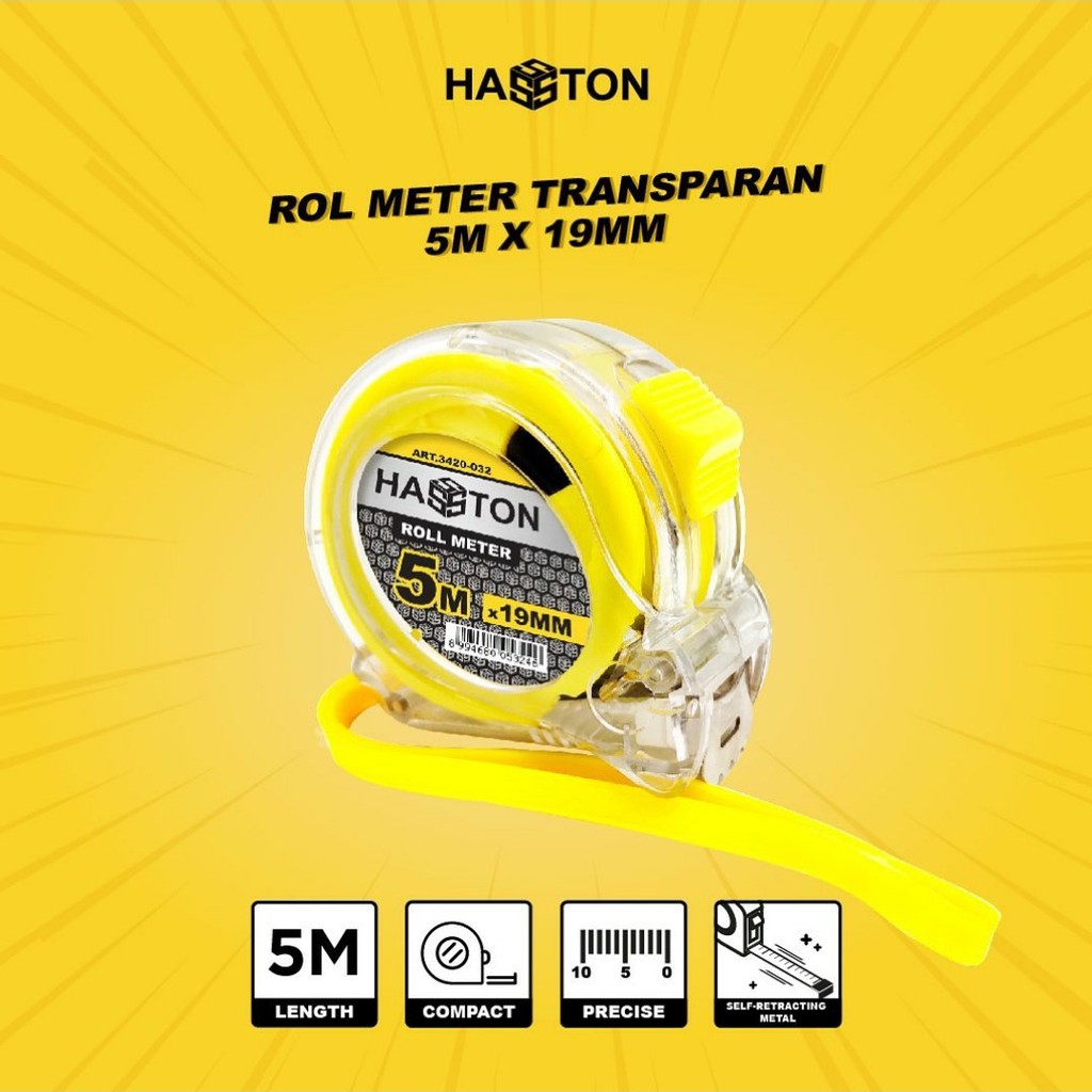 Jual Prohex Meteran Tukang Bangunan Transparan Roll 3 5 7.5 Meter ...