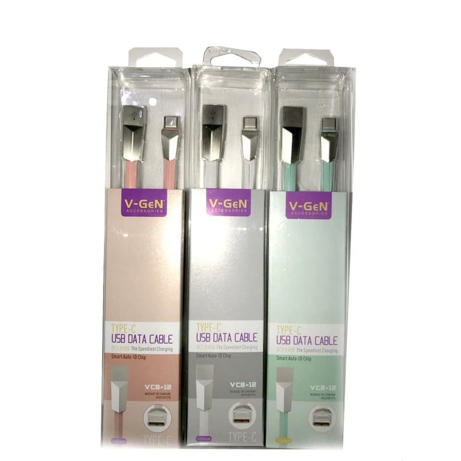 Jual Kabel USB dan Data V-Gen VCB-12 Type C QC 3.0 Speediest Charging ...