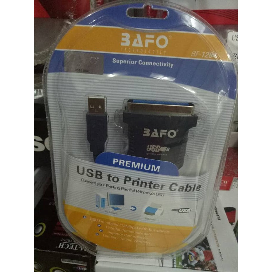Jual KABEL CONVERTER USB TO PARALEL PRINTER - LPT BAFO BF-1284 ORIGINAL ...