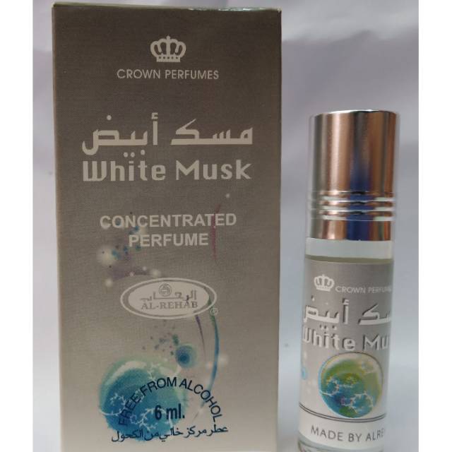 Jual White musk al rehab original 100% parfum import arab oles 6ml ...