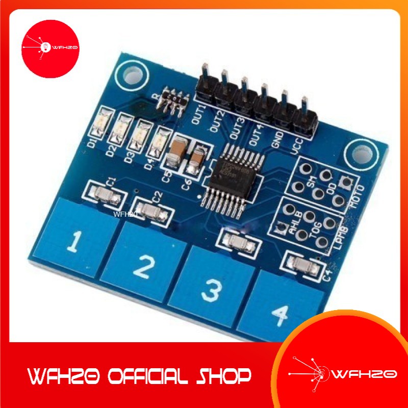Jual TTP224 Sensor Sentuh Digital Touch Sensor Modul Capacitive Switch ...