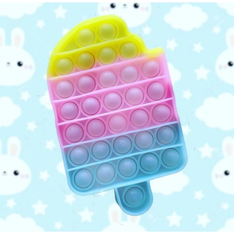 Jual POP IT ICE CREAM RAINBOW PASTEL JELLY / bubble popit viral its ...