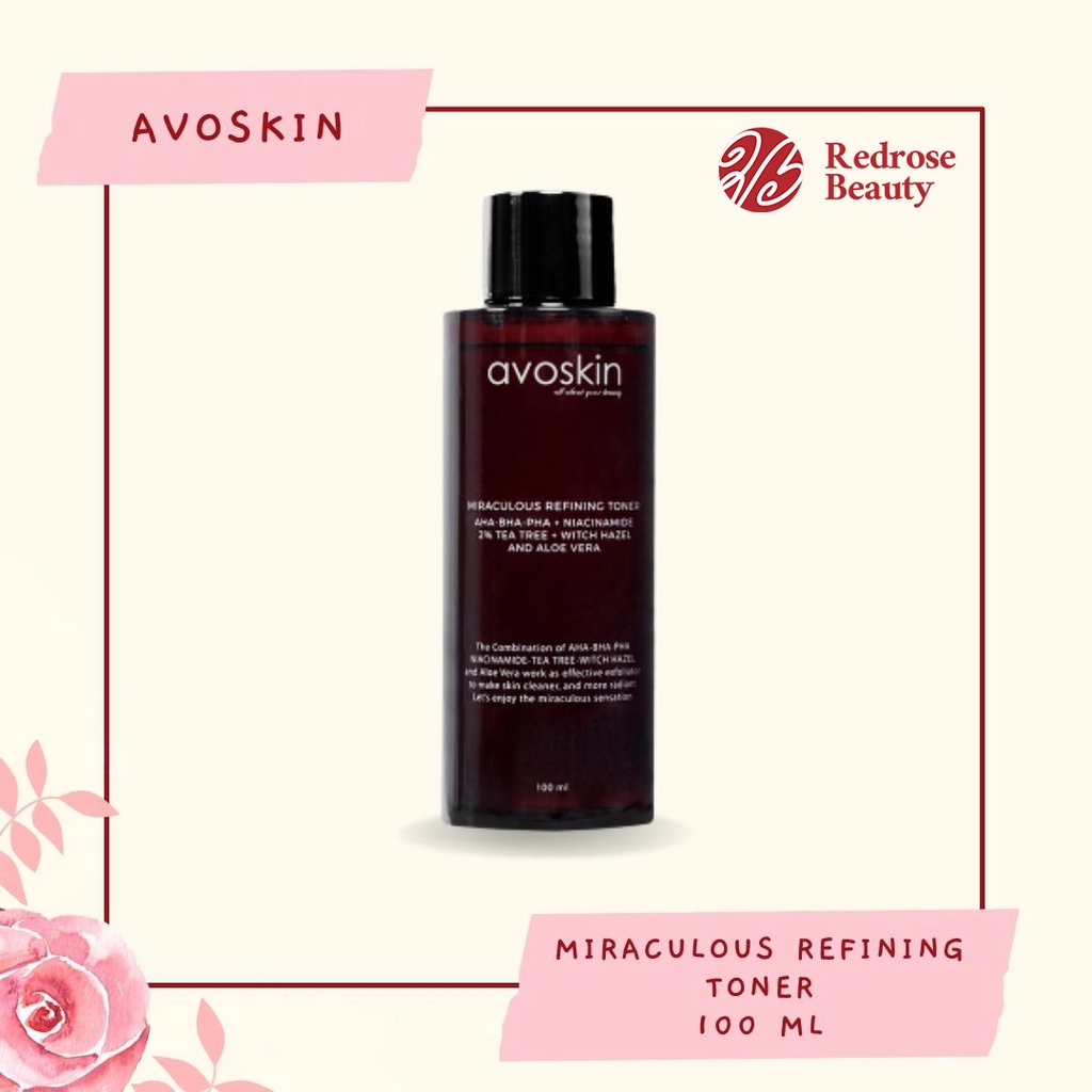 Jual Avoskin Miraculous Refining Toner (Fullsize 100ml / Mini 20ml ...
