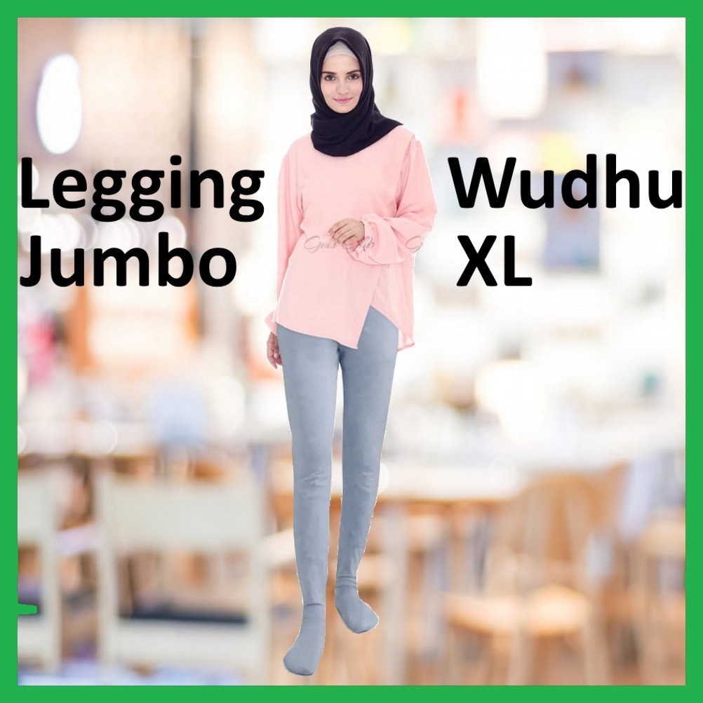 Jual Legging Wudhu Jumbo Besar Jersey Super Leging Muslimah Ukuran XL ...