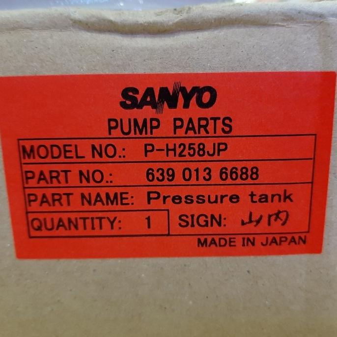 Jual Pressure Tank / Tabung Pompa Sanyo 250Watt Ph258Jp Made In Japan | Shopee Indonesia
