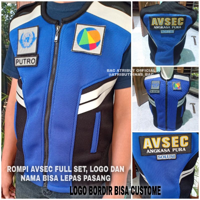 Jual ROMPI AVSEC PAKET FULL LOGO KUALITAS TEBAL PREMIUM | Shopee Indonesia