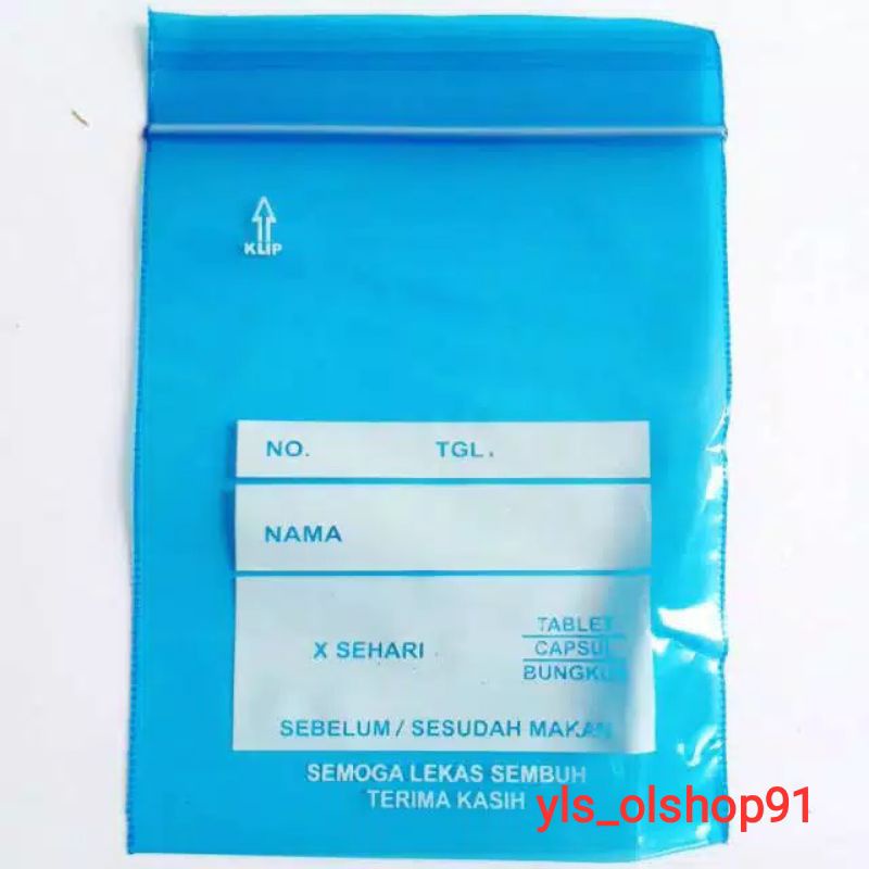 Jual Plastik Klip Obat 8 7 X 13 Isi 100pcs Plastik Plastik Klip Obat