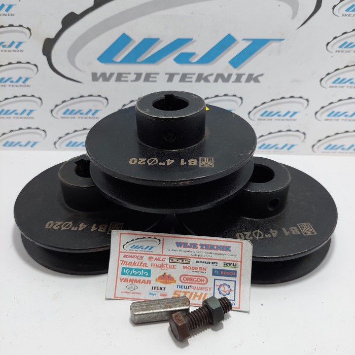 Jual Pulley Pully Polli Besi Cor Jalur Belt B1x diameter 4 inchi x as ...