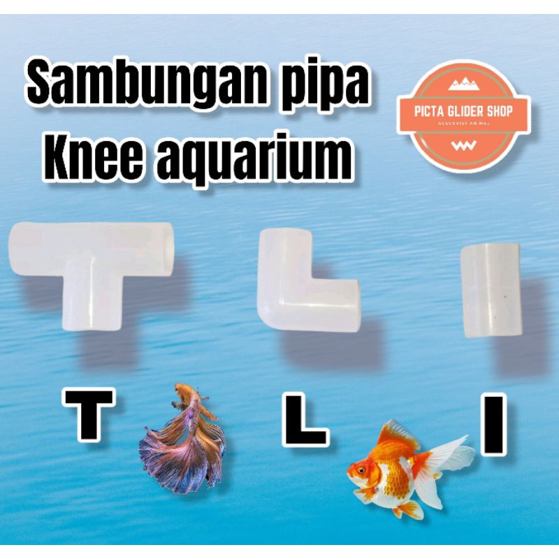 Jual sambungan pipa aquarium knee T L I sambungan under gravel | Shopee ...