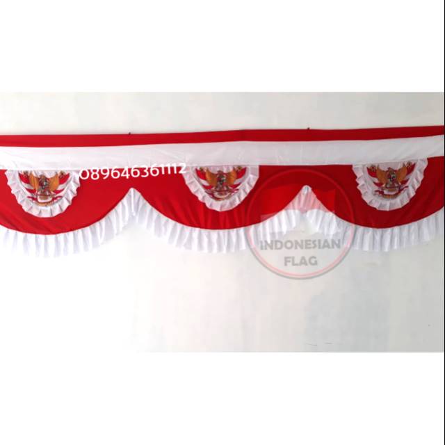 Jual Bendera Merah Putih Rumbai Garuda 10 meter | Shopee Indonesia
