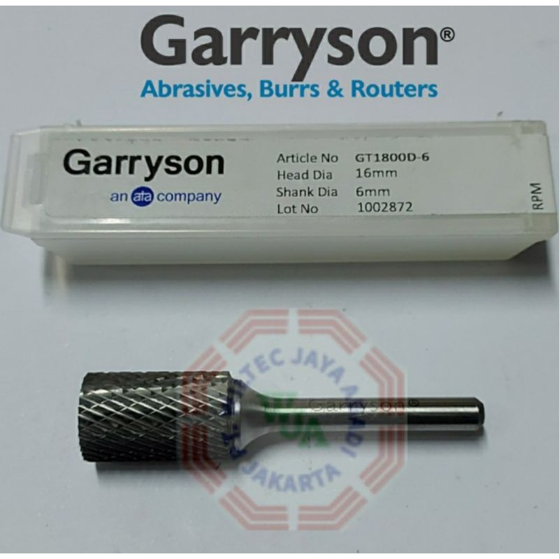 Jual GARRYSON GT1800D-6 Carbide Burrs Rotary Tungsten (England ...
