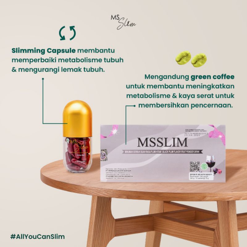 Jual MS Slim (Capsule & Fiber Drink) | Shopee Indonesia