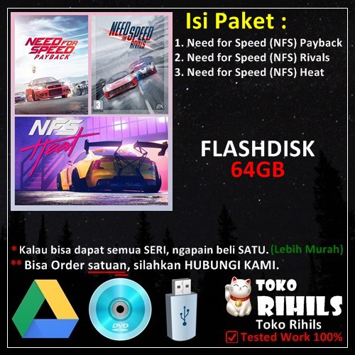 Jual NFS Payback | Rivals | Heat Game PC Laptop | Shopee Indonesia