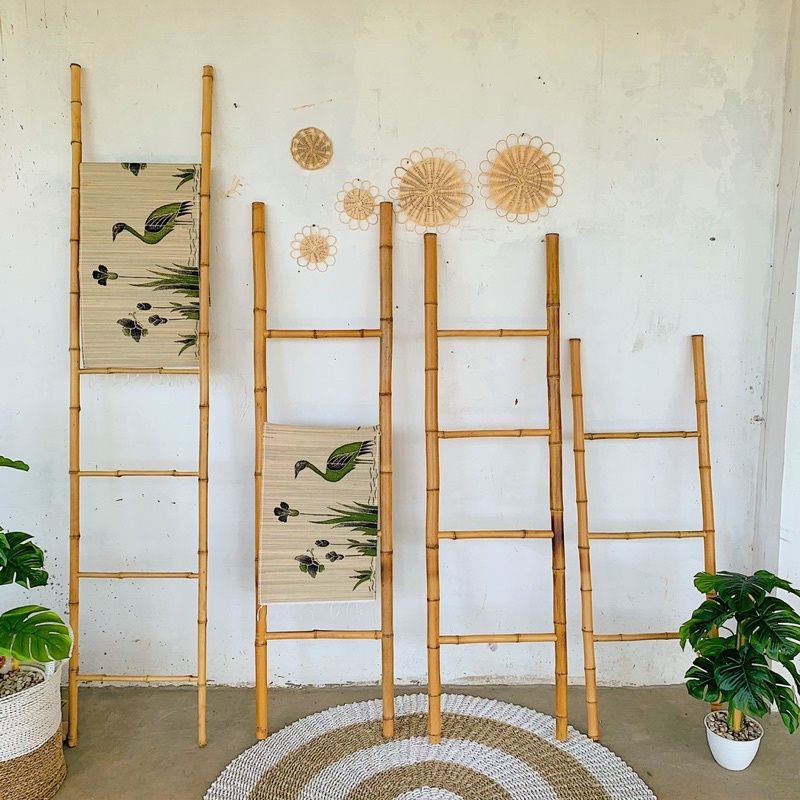 Jual Tangga Bambu Dekorasi Gantungan Tinggi 150cm | Shopee Indonesia
