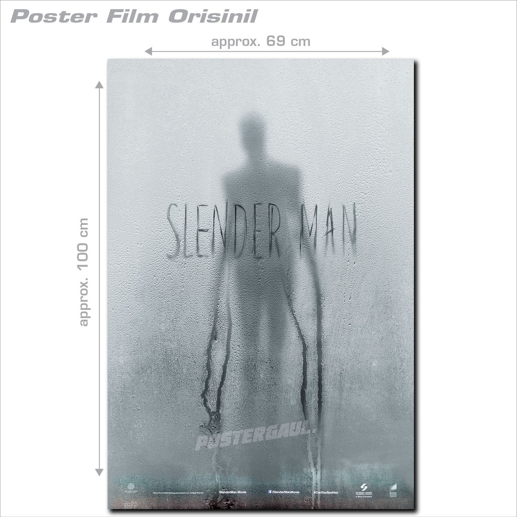 Jual Poster Film SLENDER MAN - original Indonesian one sheet, 68 x 100 ...