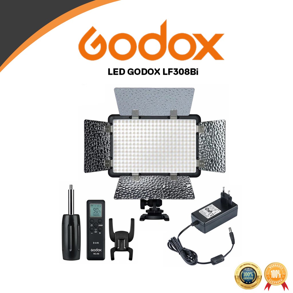 Jual LED Video Light GODOX LF-308Bi LF308Bi LAMPU FLASH LF308 Bi ...