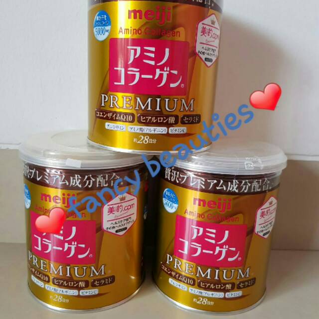 Jual Meiji Amino Collagen Premium - Kaleng 200 | Shopee Indonesia