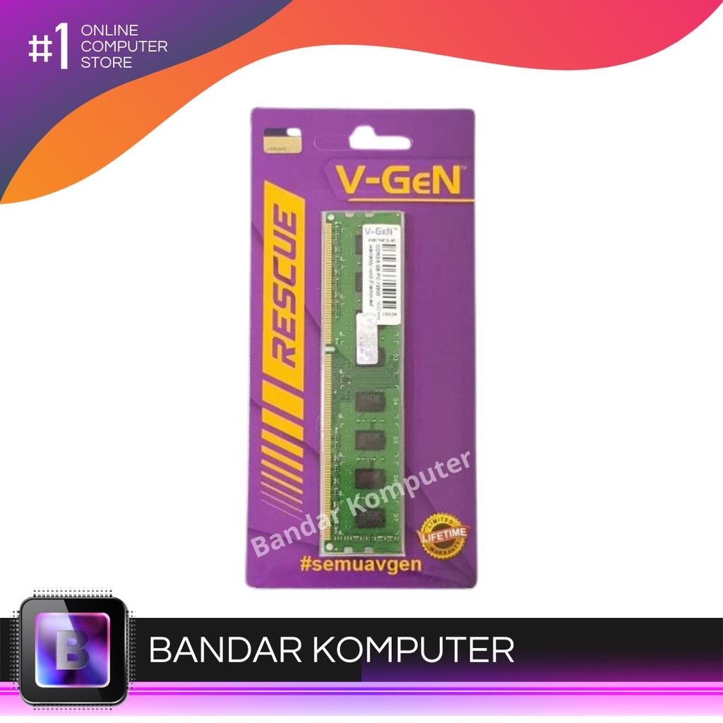 Jual V-GEN DDR3 8GB PC-12800 LONG-DIM RESCUE | Shopee Indonesia