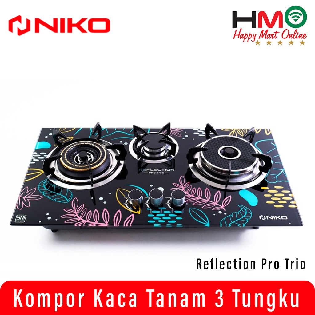 Jual Niko Kompor Tanam Niko Reflection Pro Trio 3 Tungku Kompor Kaca ...