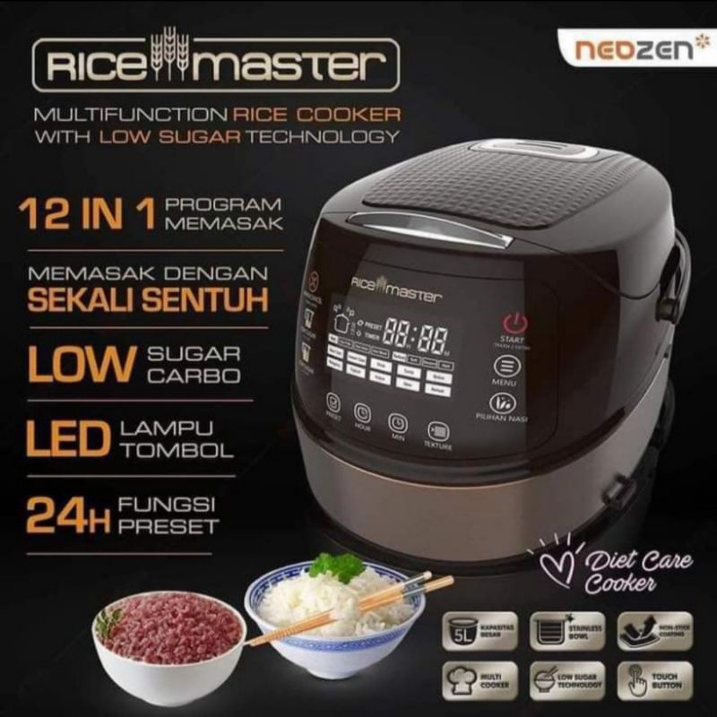Jual Neozen Rice master rice cooker low carbo Rice Multi Cooker utk ...