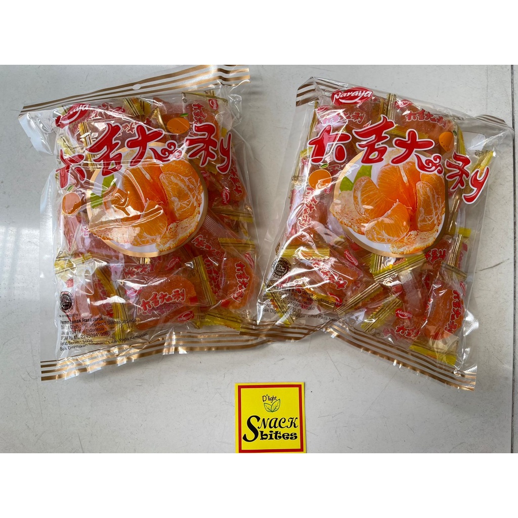 Jual Naraya Orange Candy Permen Jelly Rasa Jeruk Mandarin 500g | Shopee ...