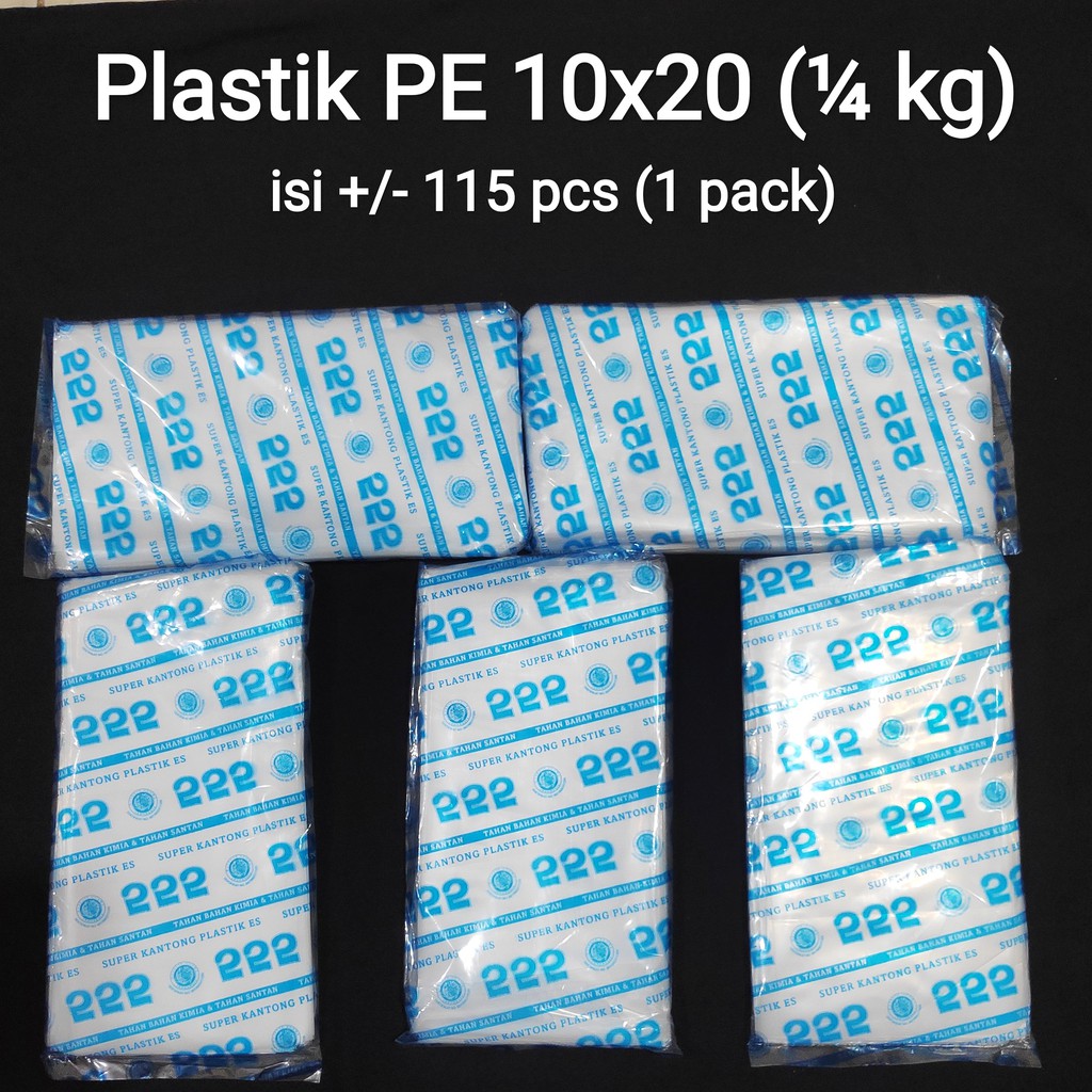 Jual Kantong Plastik PE (semua Ukuran) Plastik Gula, Plastik Es, Plastik Kiloan, Plastik Kuah ...