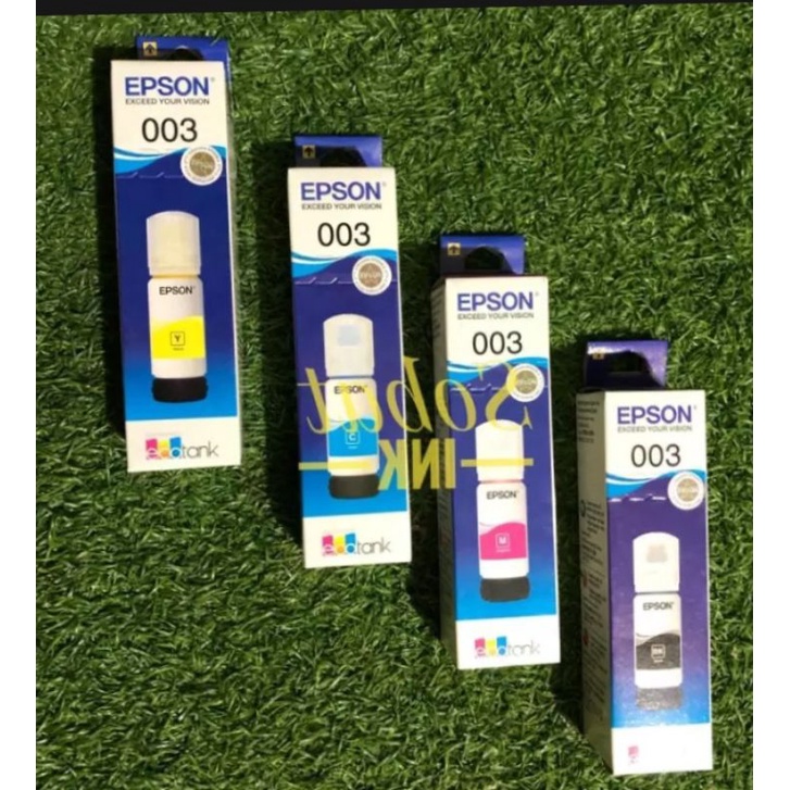 Jual TINTA EPSON 003 1 SET ( 4PCS ) BLACK DAN COLOR FOR INK L1110 ...