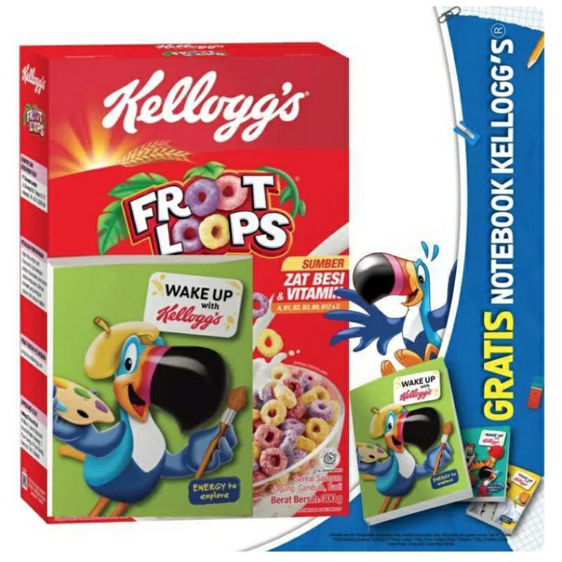 Jual Kellogs Froot loops Cereal 150 dan 300gr | Shopee Indonesia