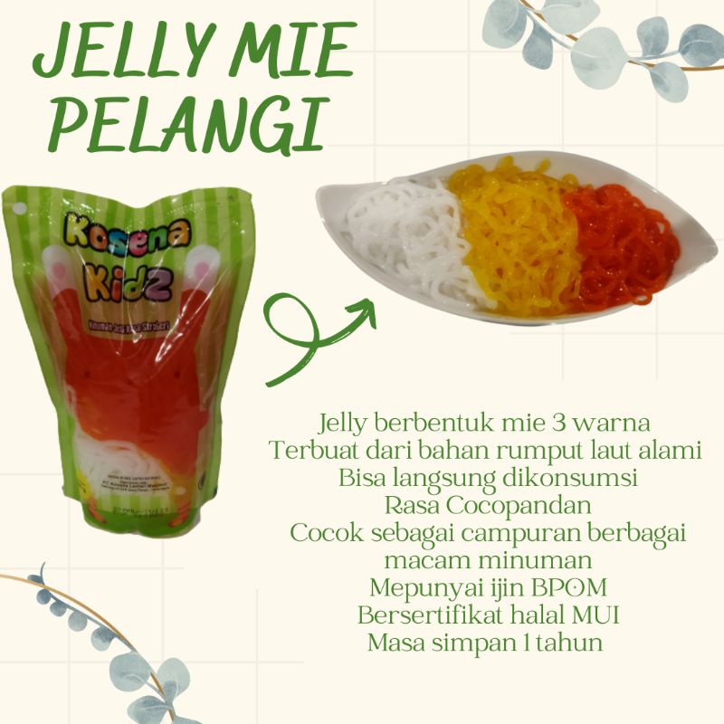 Jual Minuman Jelly mie pelangi rasa cocopandan | Shopee Indonesia