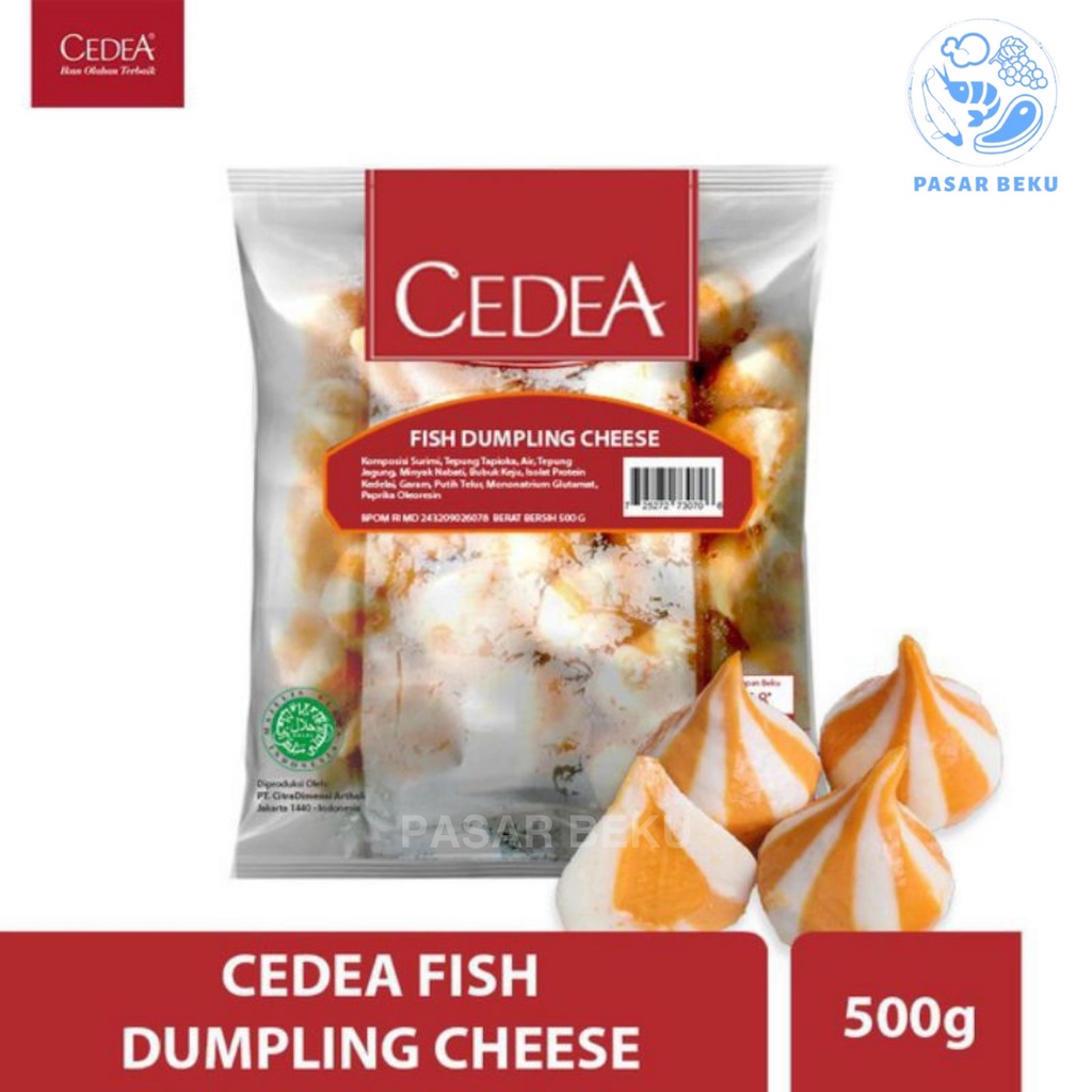 Jual (Khusus AREA SUMBAR) Fish Dumpling Cheese 500 Gram Cedea Seafood ...