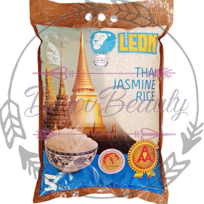 Jual Beras LEON Thai Jasmine Rice / Thailand Long Grain Super Premium 5 ...