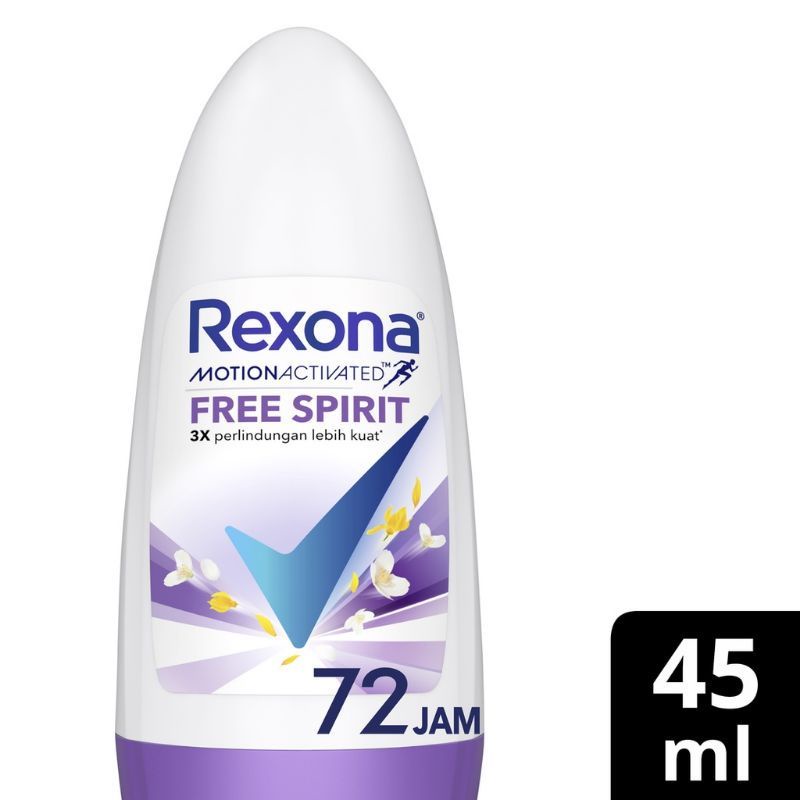 Jual Rexona Women Deodorant Roll On Free Spirit 45 ml | Shopee Indonesia