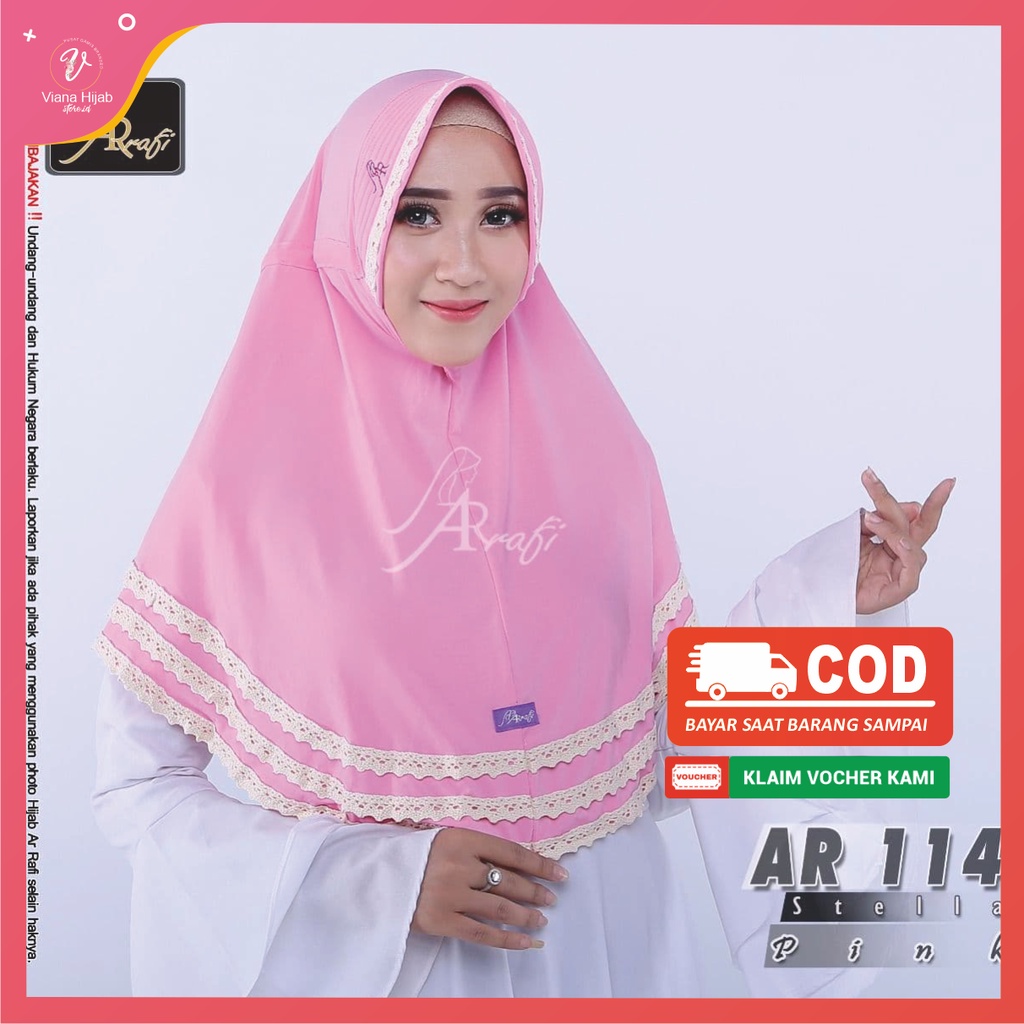 Jual Jilbab Instan Arrafi Hijab Kode Z AR 114 Bergo Bahan Jersey Stella Premium Hijab Dewasa ...