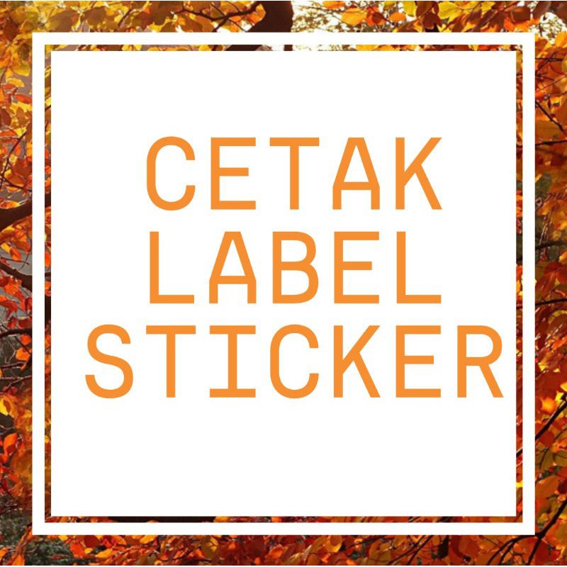 Jual cetak Label sticker murah lable stiker logo olshop | Shopee Indonesia