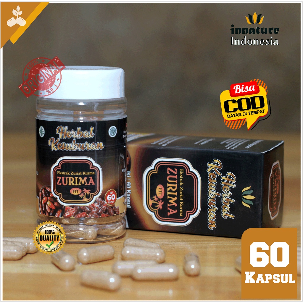 Jual Kapsul Zuriat Original Zurima zuriat|kurma muda| Isi 60 kapsul ...